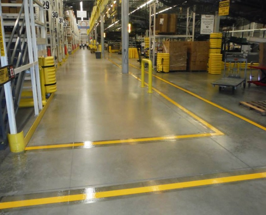 Warehouse Floor Striping - Orlando Painters LLC